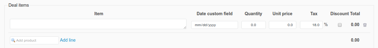 Using products in invoices | RedmineUP Help | Invoices plugin documentation